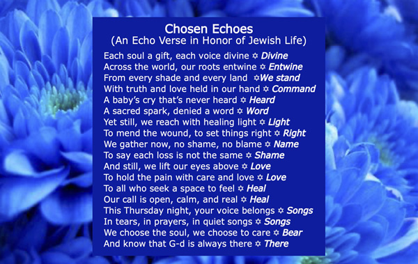 Chosen Echoes — Jewish Pro-Life Foundation